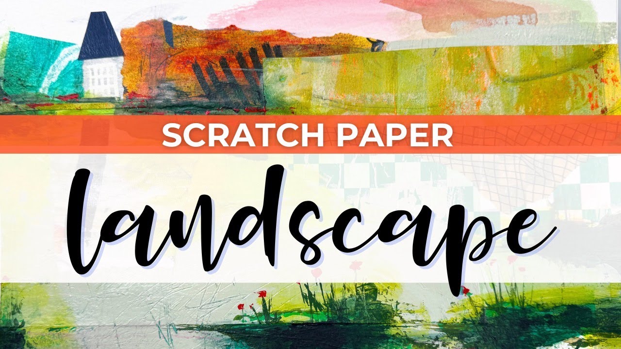Turning Scratch Paper Into an Abstract Landscape - YouTube