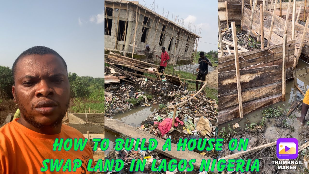 How to build house in swamp/water land in Lagos Nigeria - YouTube