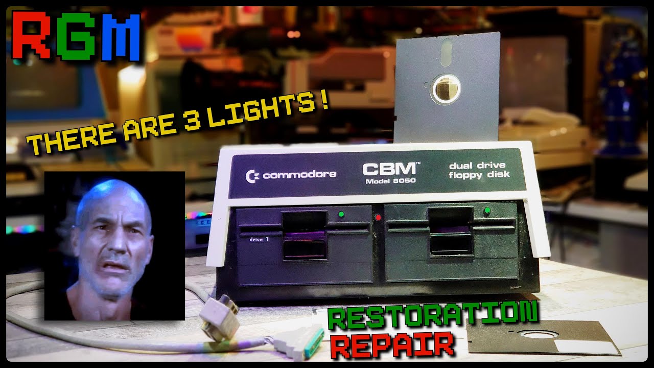 COMMODORE CBM 8050 5.25 1980's FLOPPY DISC DRIVE RESTORATION REPAIR ...