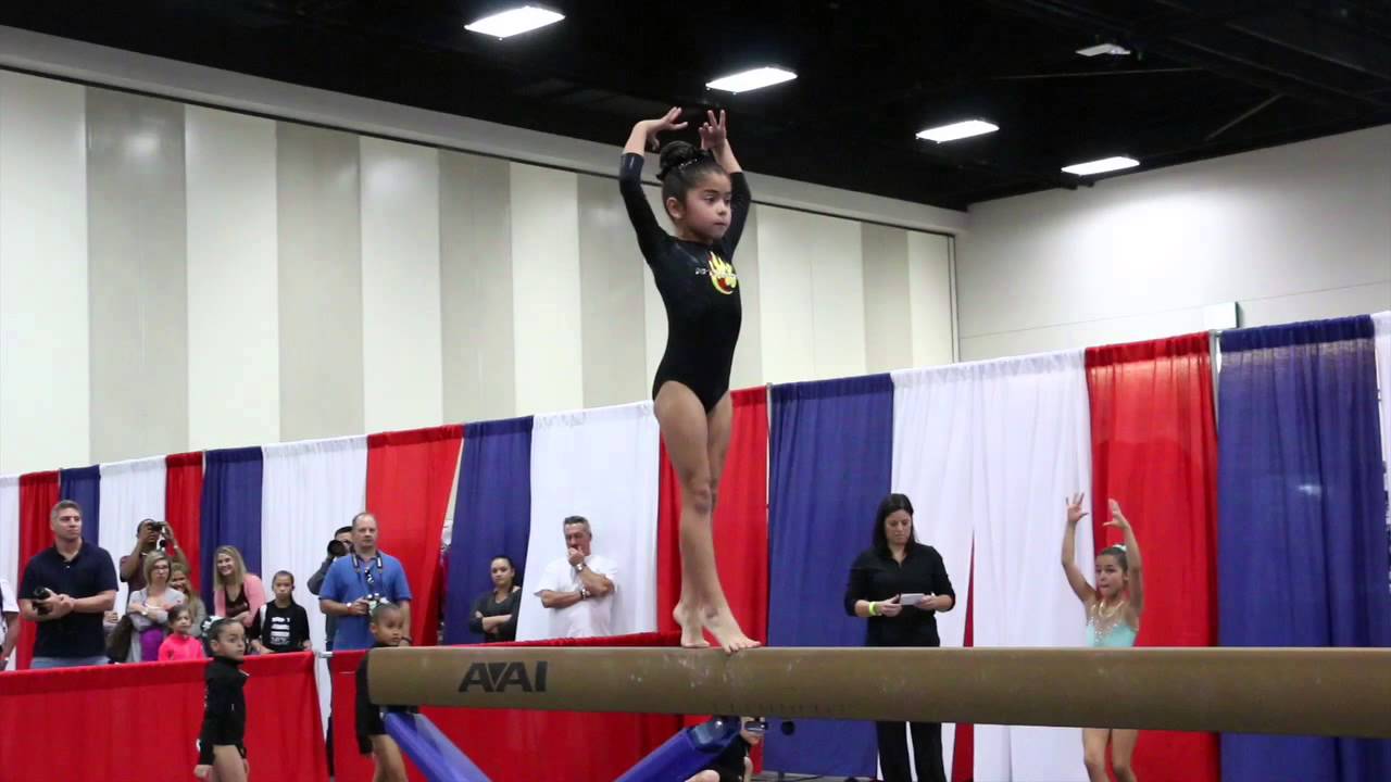 Arianna Espinoza 1st Beam SoCal South State Championships 2015 Level 3 ...