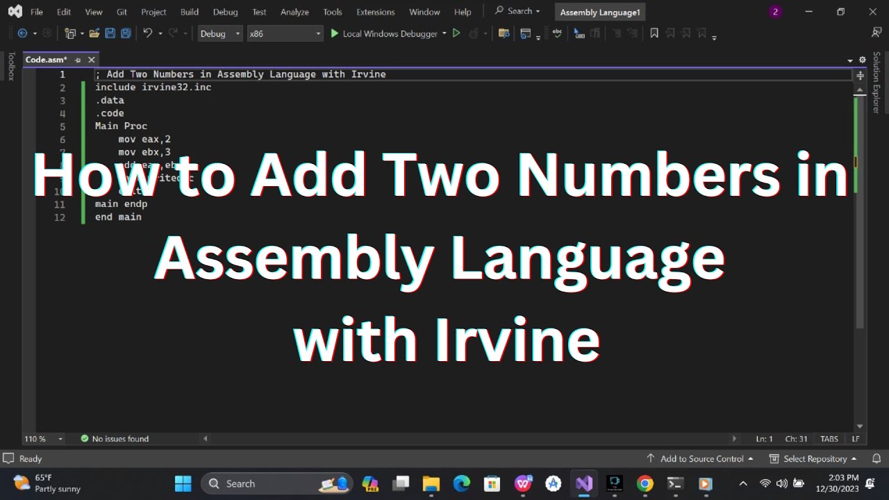 How To Add Two Numbers In Assembly Language Assembly Language With How To Add Two Numbers In Assembly Language Assembly Language With