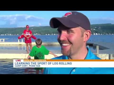 LOG ROLLING at YMCA Camp Cory - YouTube