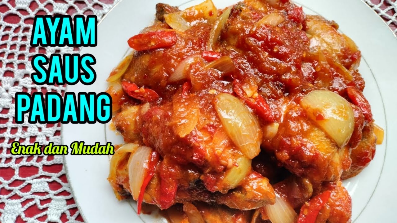 RESEP AYAM SAUS PADANG ENAK DAN MUDAH - YouTube