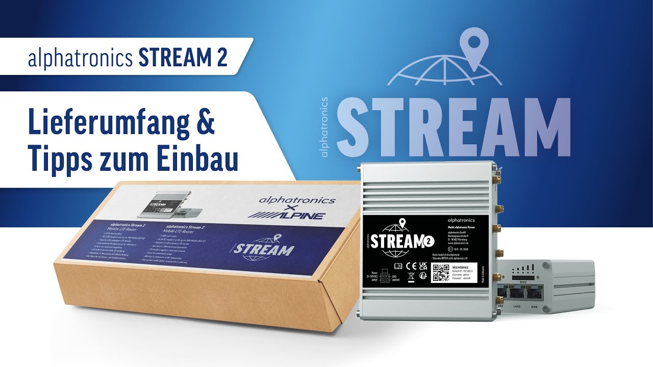 alphatronics STREAM 2 - Internet Router für unterwegs - Lieferumfang ...