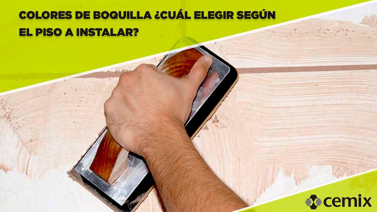 Colores de boquilla: ¿cuál elegir según el piso a instalar? - YouTube