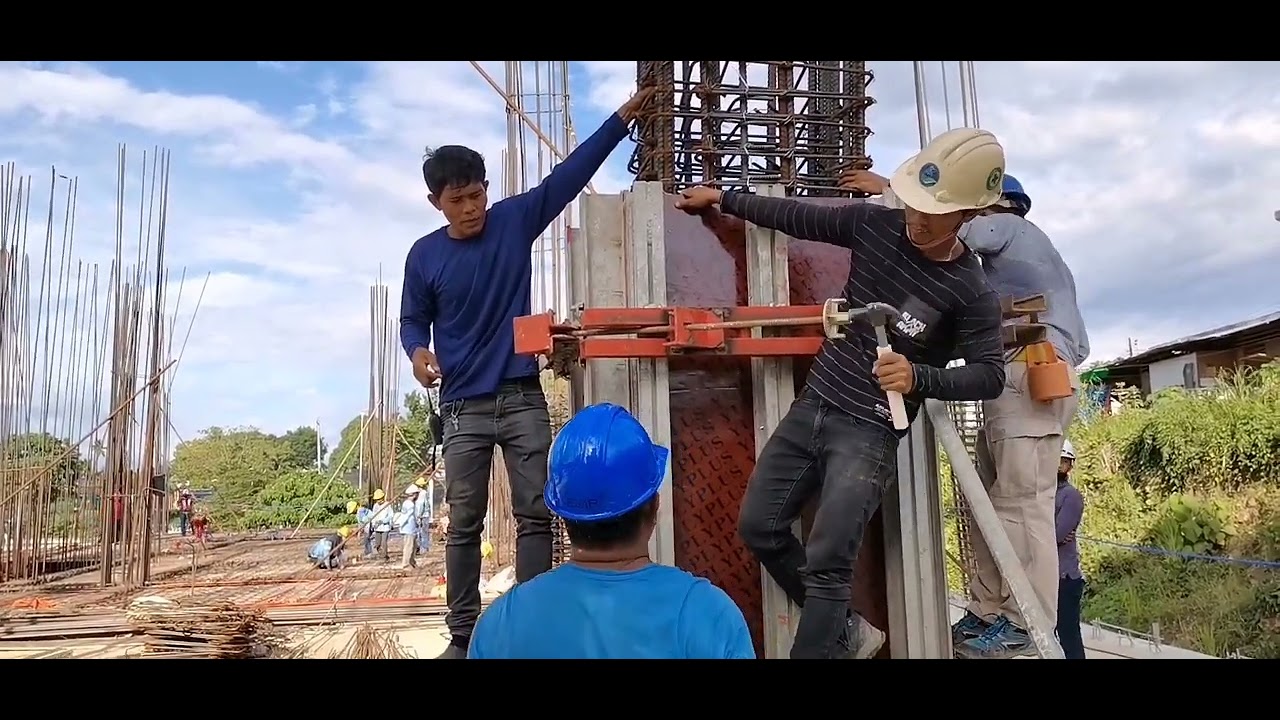column gang form #column #construction #buildingcolumns - YouTube