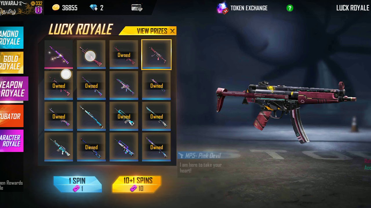 weapon royale luck - YouTube