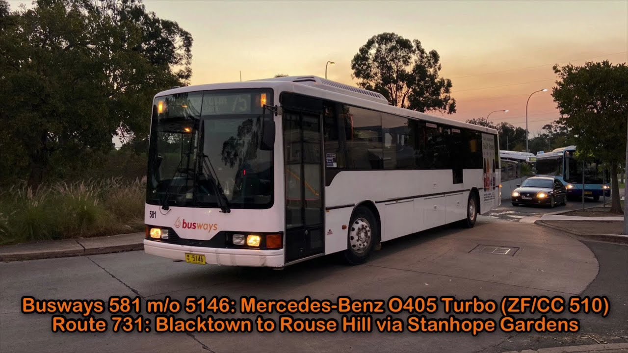 Busways #581 m/o 5146: Mercedes-Benz O405 (ZF/Custom Coaches 510) - YouTube