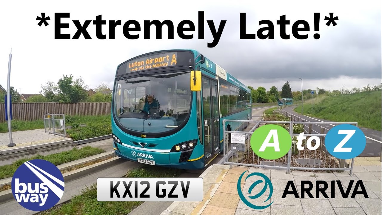 *EXTREMELY LATE* Arriva The Shires Wright Eclipse 2 Urban on Busway A ...