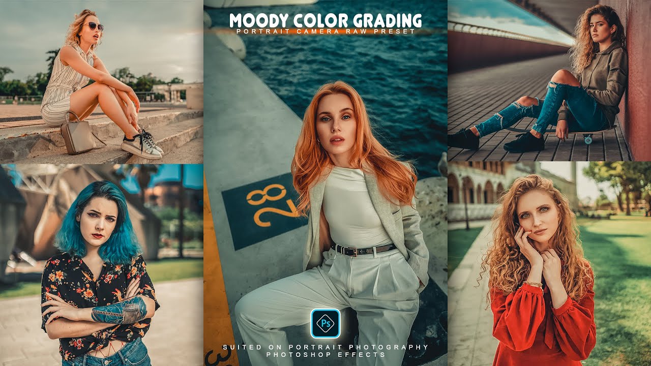 Moody Color Grading Tutorial | Photoshop Camera Raw Presets Free ...