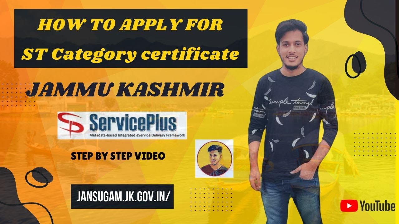 How to apply for ST Certificate Online JK | Scheduled Tribes Category ...