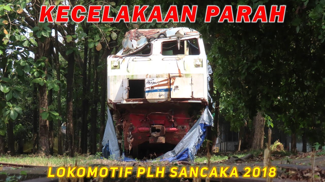 BEGINI KONDISI TERBARU BANGKAI LOKOMOTIF KORBAN KECELAKAAN KA SANCAKA ...