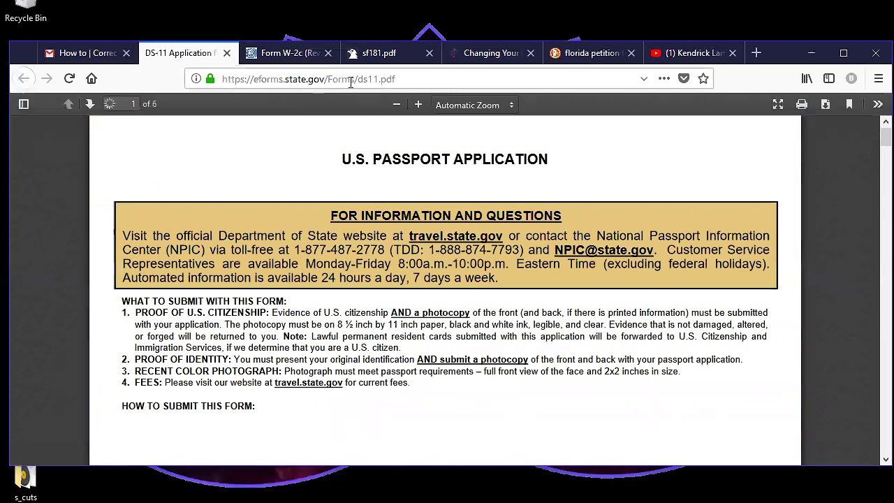 How To | Correcting | Change | Your Name Part II - YouTube