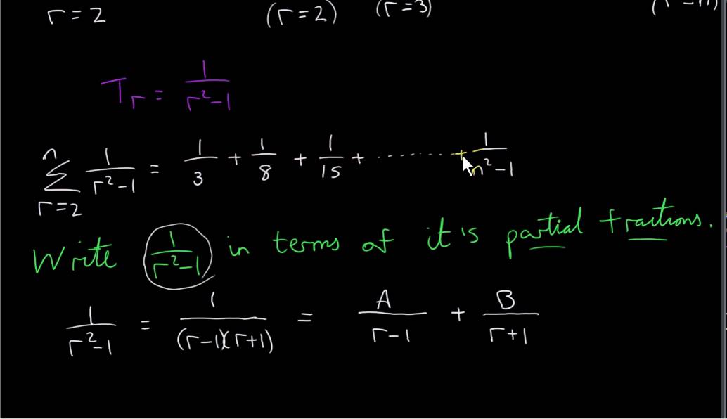 Series - Summation notation and Partial Fractions - YouTube