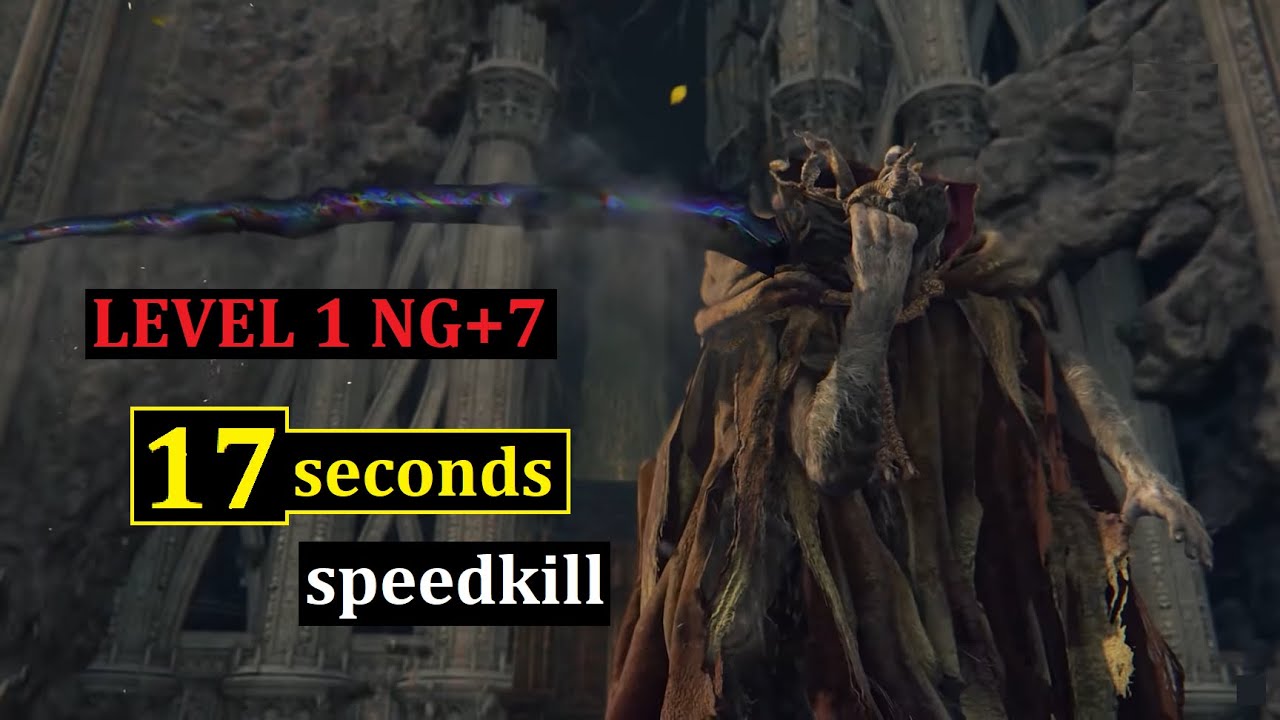 Elden Ring - Level 1 NG+7 Morgott, the Omen King speedkill [No Damage] - YouTube