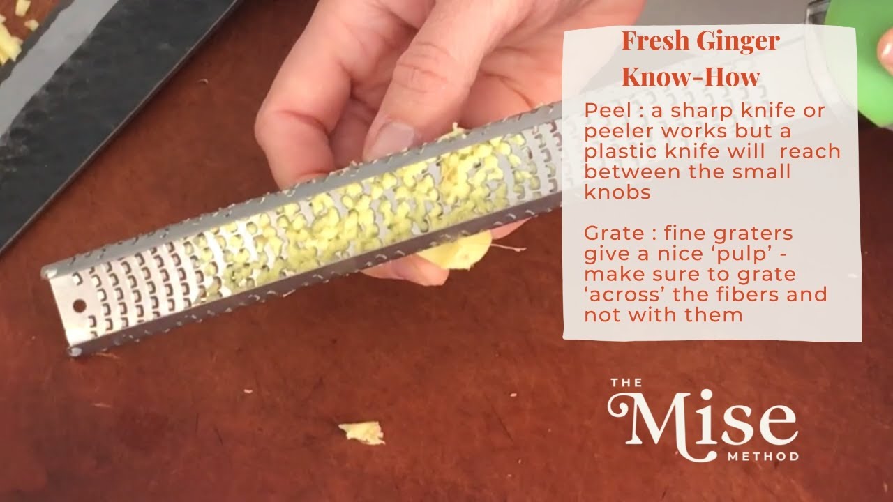 Grating Ginger Kitchen Skills Video - YouTube