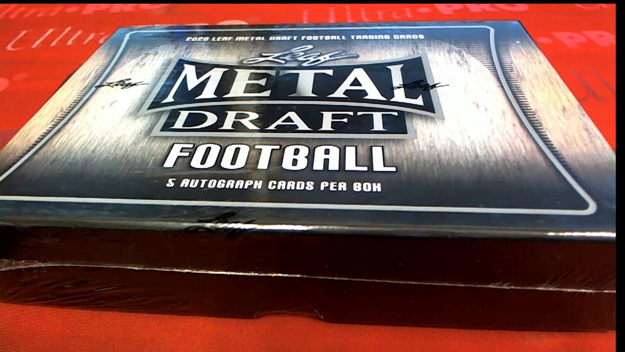 2020 Leaf Metal Draft Football Hobby Box ID 20LMDFB305 - YouTube