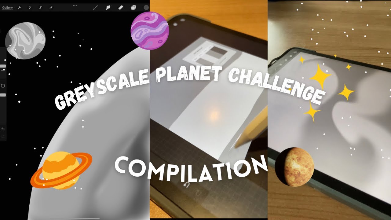 [compilation] greyscale planet challenge series - YouTube
