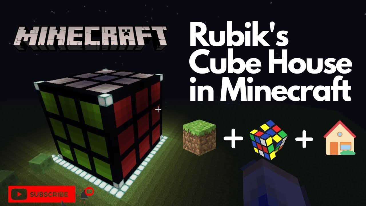 Minecraft Rubik's Cube House | Rubik's Cube + Minecraft | BR Cuber - YouTube
