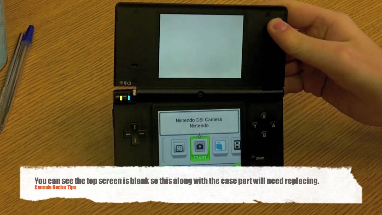 DSi Case Repair and Top Screen - YouTube
