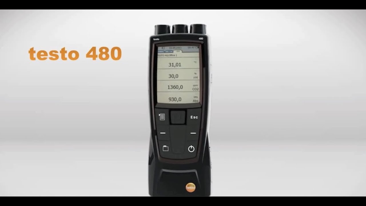 Testo 480 VAC Measuring Instrument - YouTube