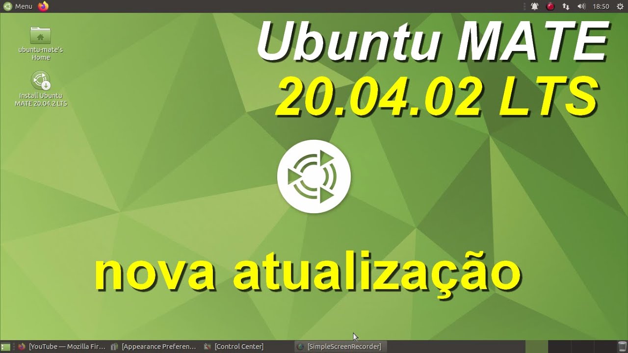 Ubuntu Mate 20.04.02 - atualização. Distro Linux MATE desktop - sabor ...