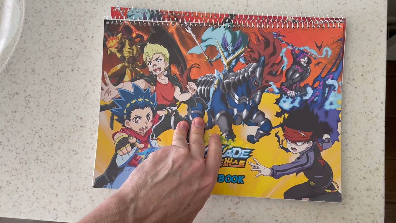 Beyblade Burst Sketch Book / Notebook From Korea - YouTube