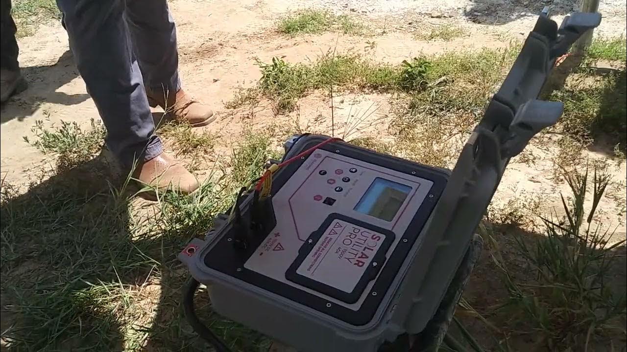 Testing 1500V solar photovoltaic strings in California - YouTube