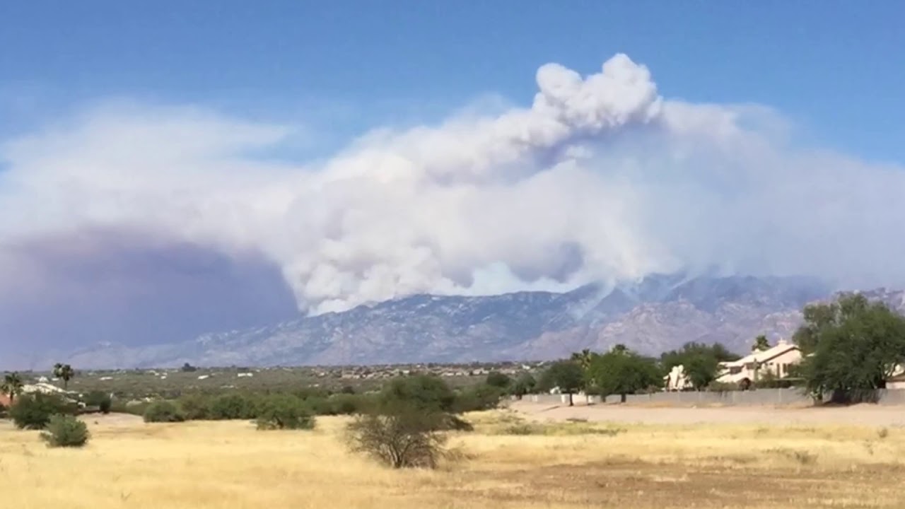 Dramatic Time Lapse -Bad Day for Mt Lemon Fire - YouTube