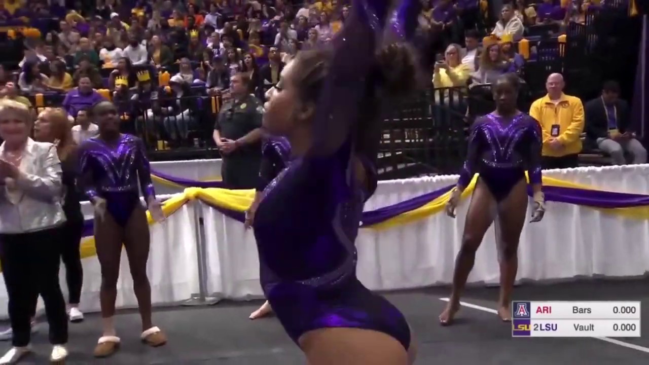 Kai Rivers Vault LSU vs Arizona 2020 9.775 - YouTube