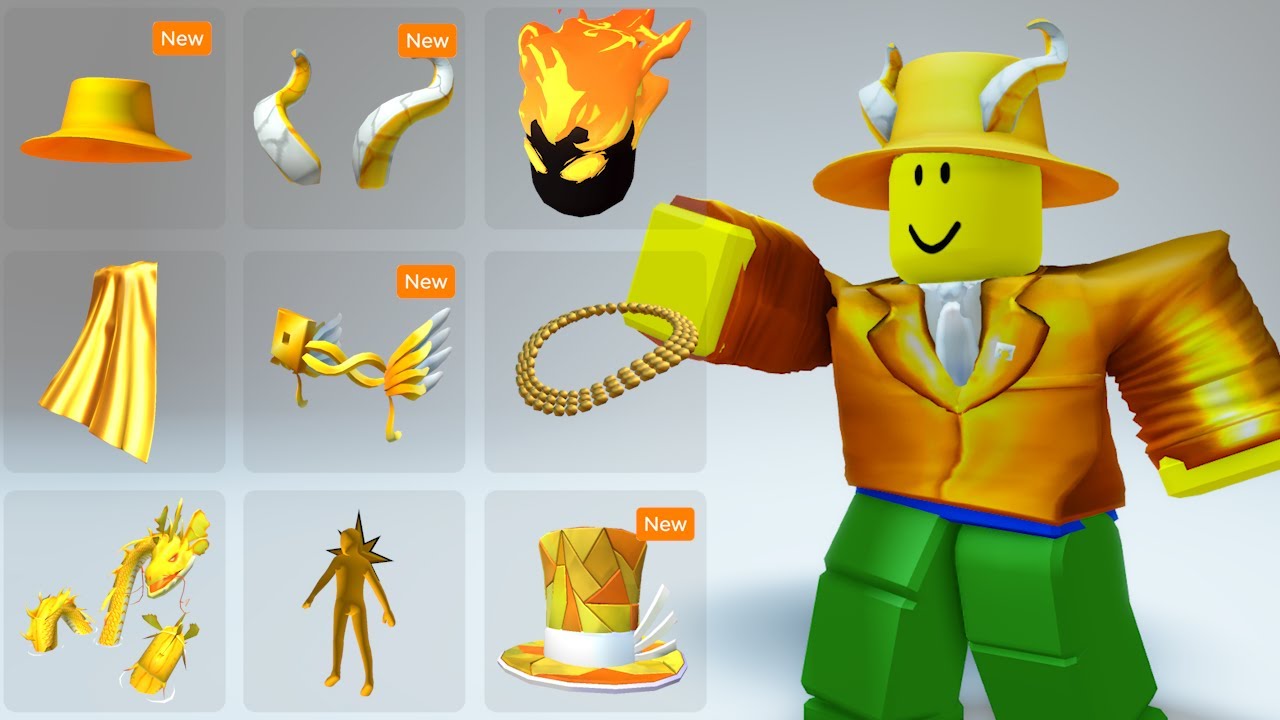 12 FREE GOLDEN ITEMS ON ROBLOX 2023 😱💀 - YouTube