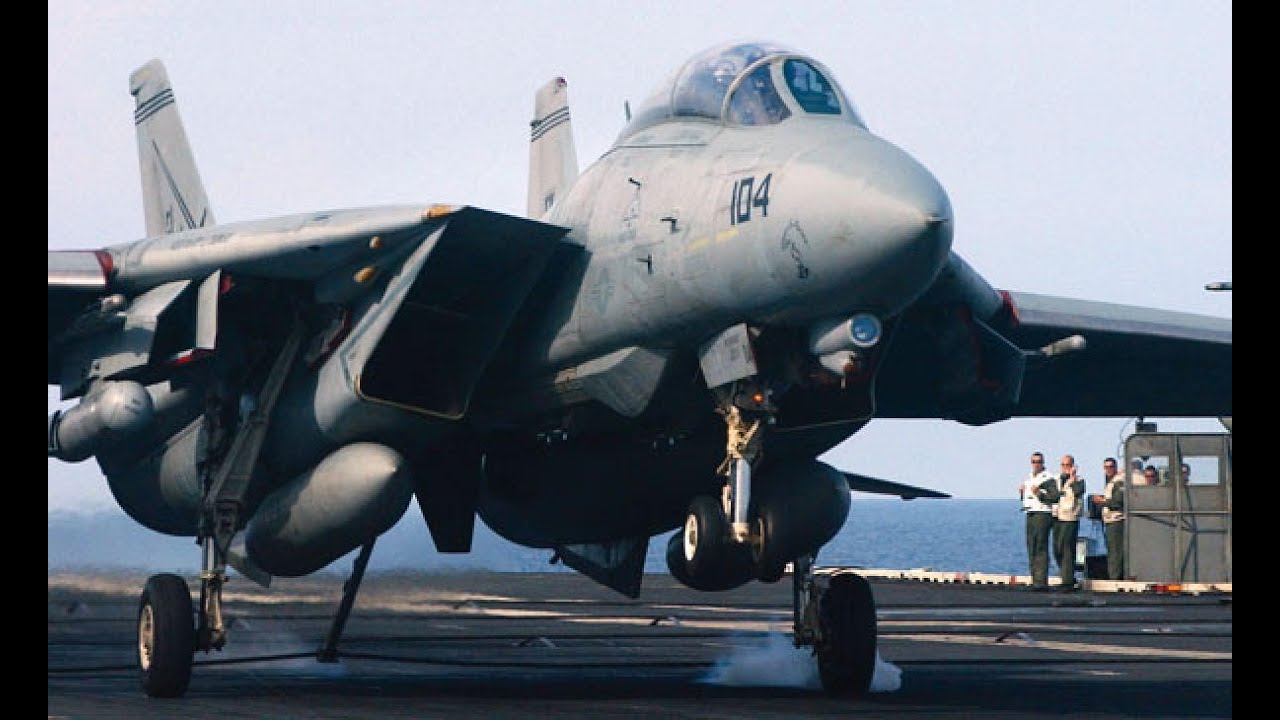 DCS F-14B - First Carrier Landing - YouTube