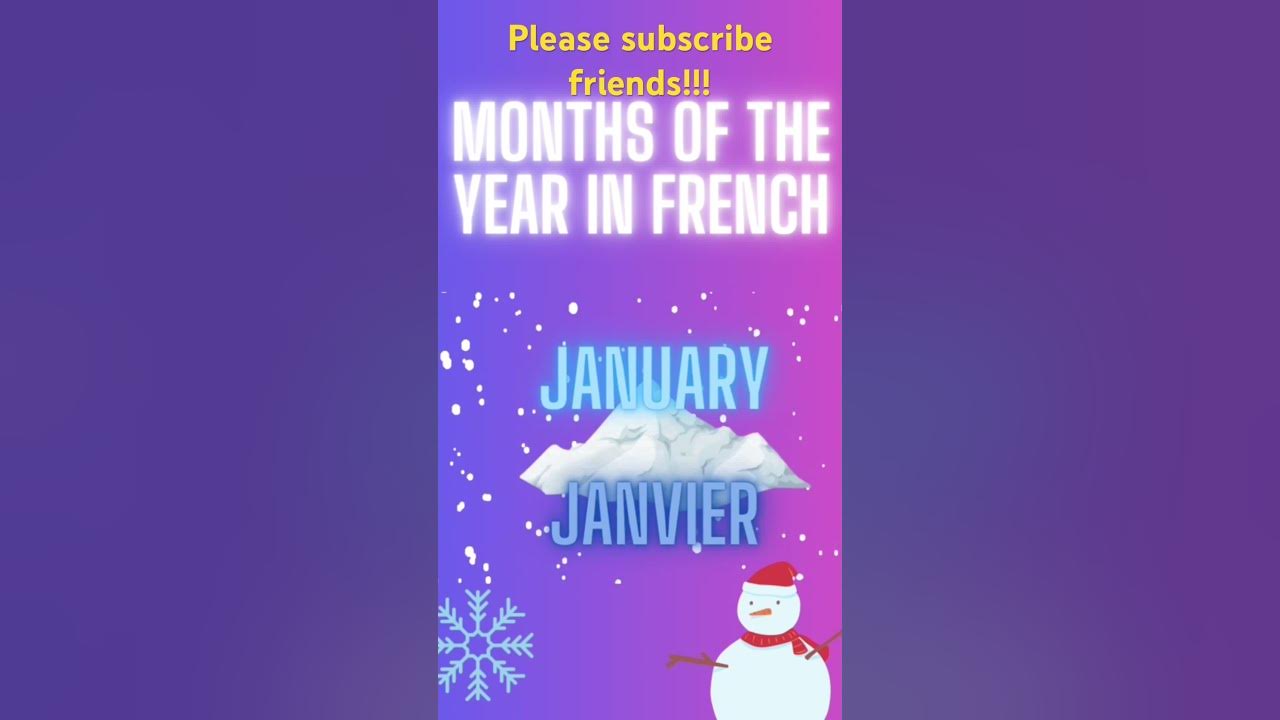 Months of the year|January| French#shorts#french#frenchlearning# ...