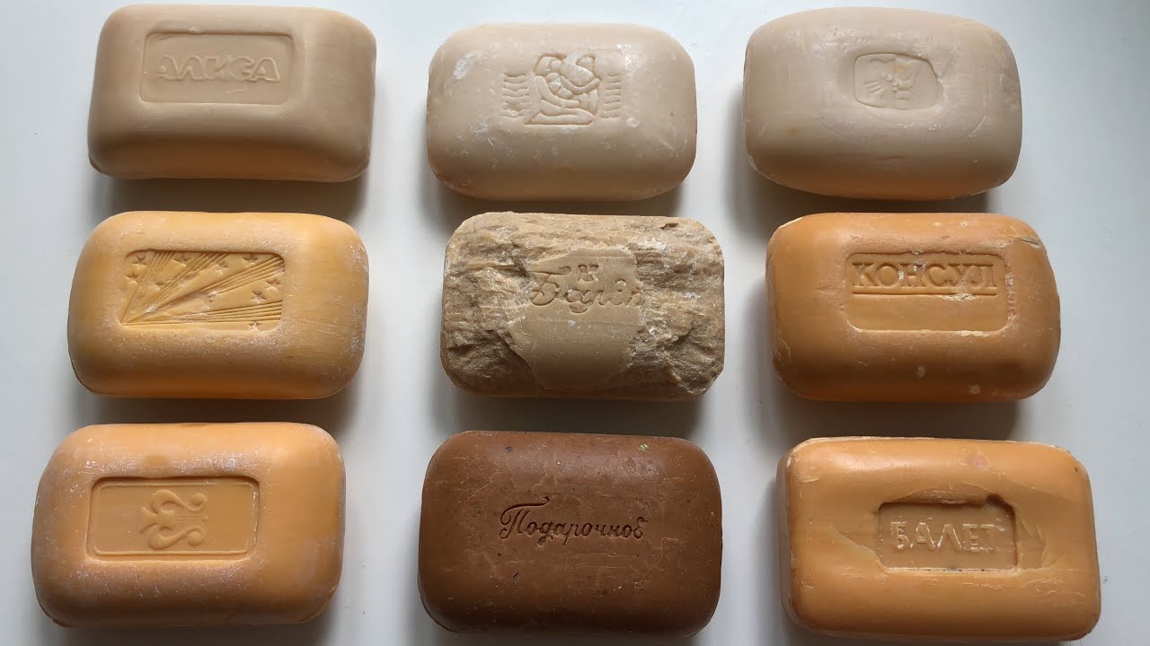 ASMR cutting of antique soap made in the USSR - YouTube