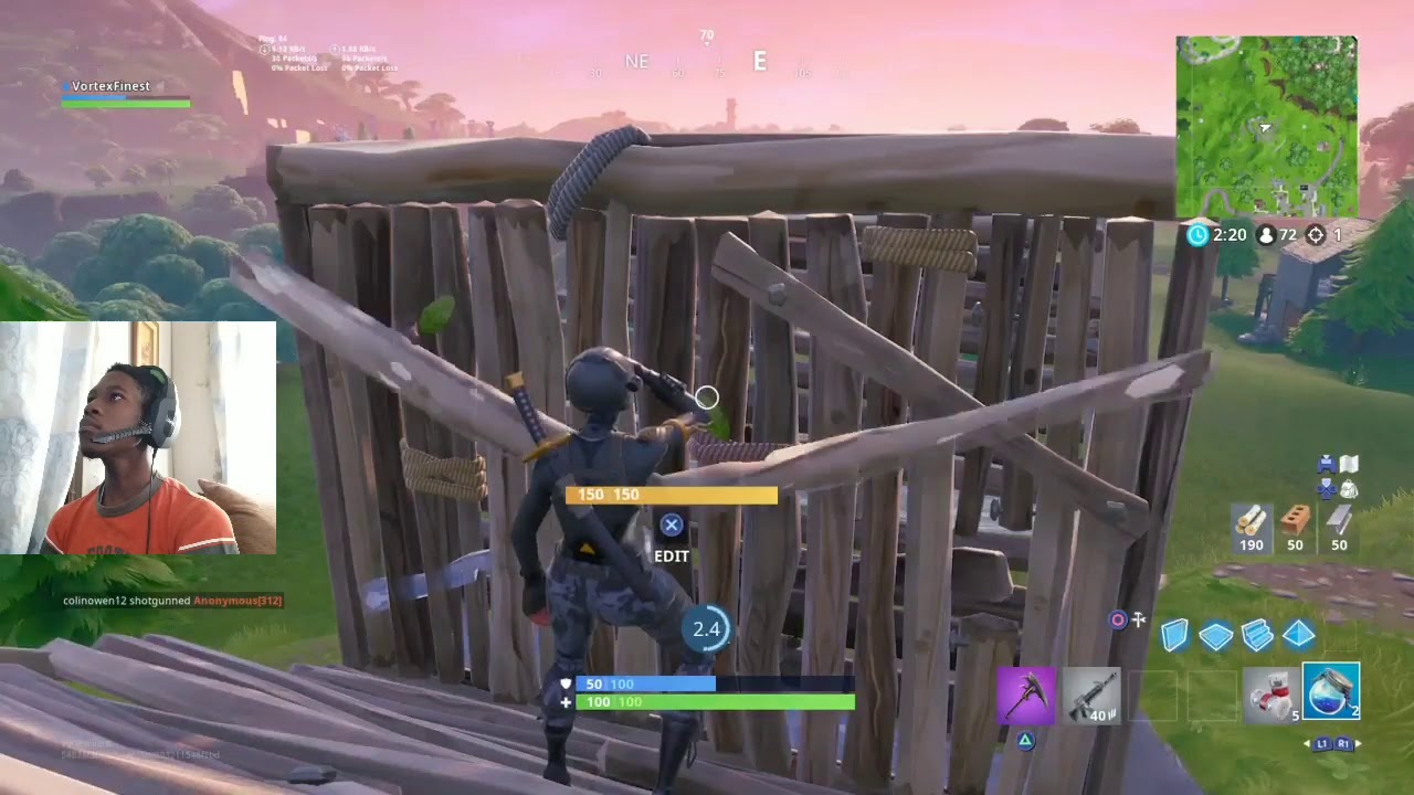 Face Revealed // VortexFinest Facecam Fortnite Gameplay - YouTube