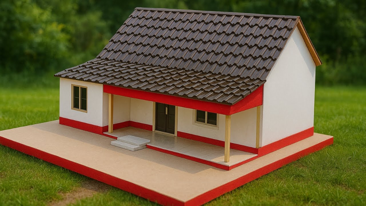 Ideas Making a Cardboard House | DIY Miniature House for School Project ...