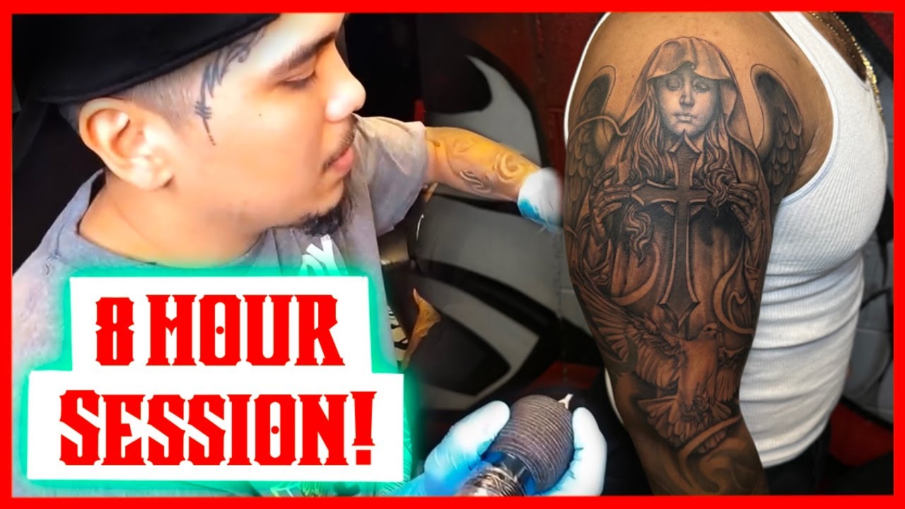 8 Hour Tattoo Session!! | Dom Vlogs - YouTube