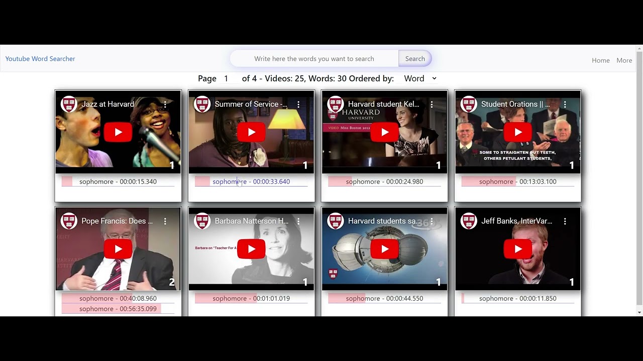 Youtube Word Searcher - YouTube