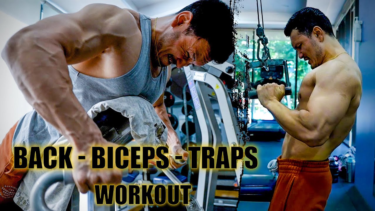 COMPLETE BACK - BICEPS -TRAPS Workout For MASS GAIN |RAW UNCUT- |एक ...