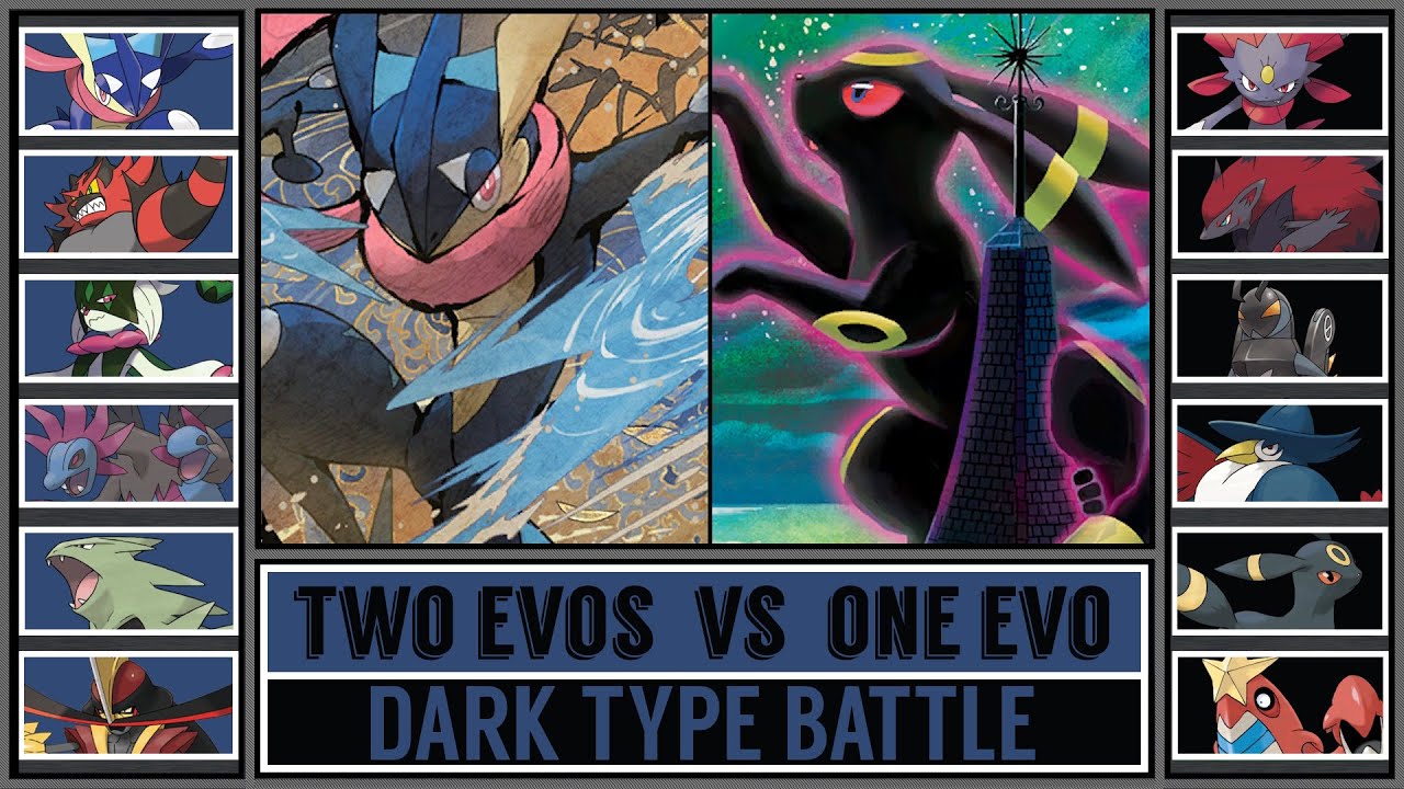 Dark Pokémon Battle: ONE vs TWO EVOLUTION - YouTube