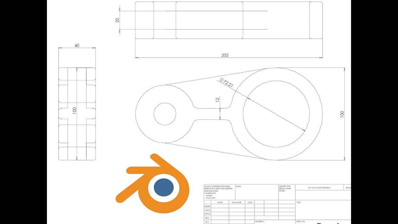 How to make PROPER Engineering drawings from Blender Models! - YouTube