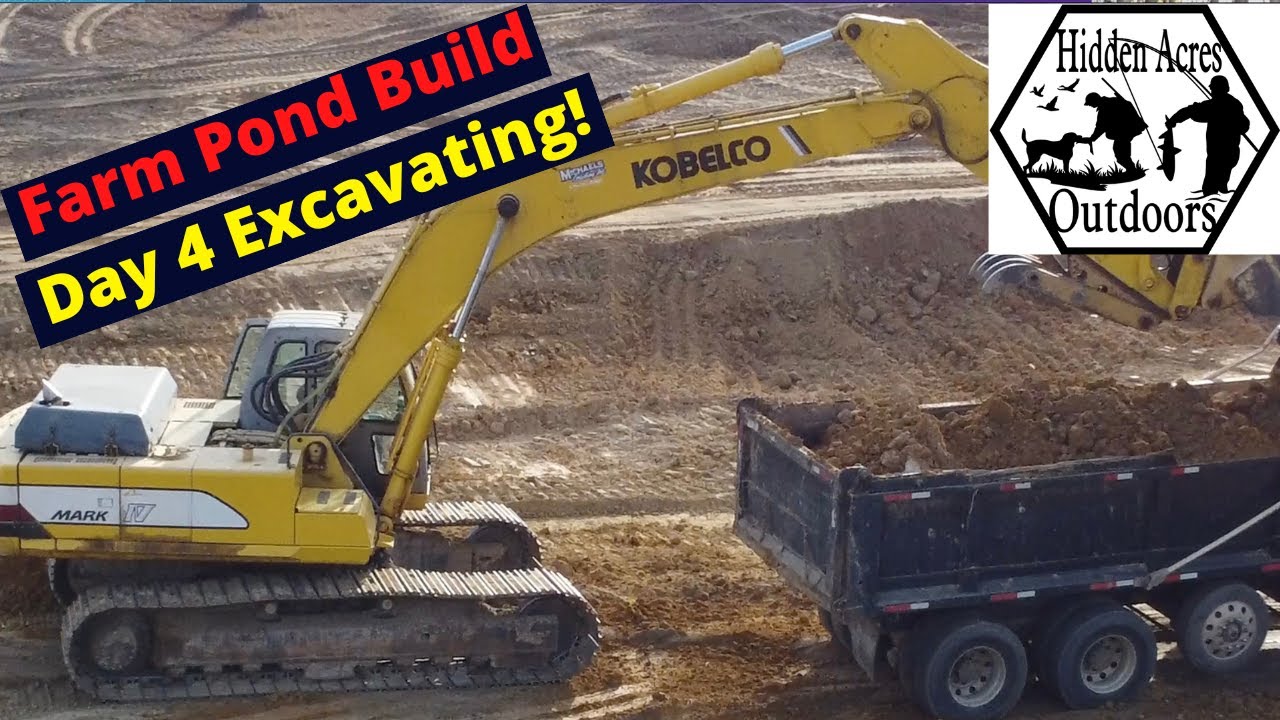 Farm Pond Build Day 4 4K - YouTube