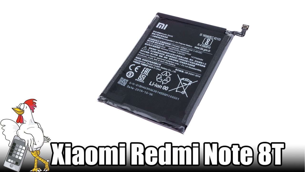 Guía del Xiaomi Redmi Note 8T: Cambiar bateria - YouTube