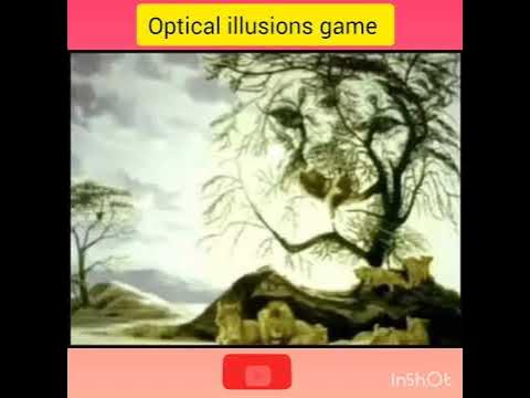இந்த படத்தில் எத்தனை சிங்கம் உள்ளது #optical illusions game - YouTube