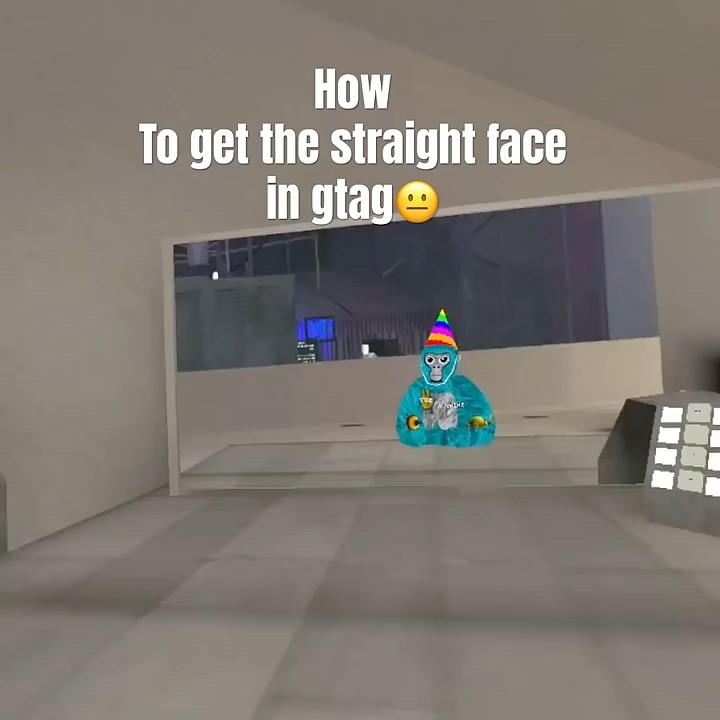 How to get the straight face in gtag #gorillatag #gtag - YouTube