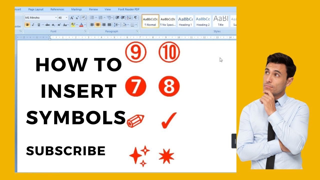 How to insert symbols in Microsoft Word - YouTube