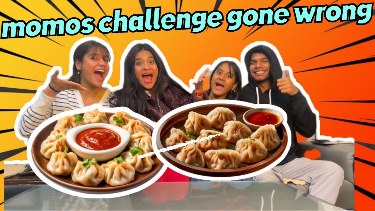 Worst Momos Challenge Ever😱| Challenge Video | siblings Challenge | Fun ...