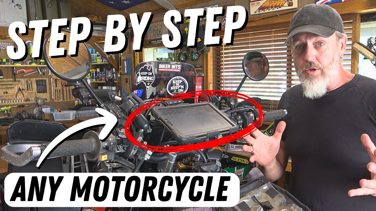 How to Universal Mount a Tablet to a Motorcycle - YouTube