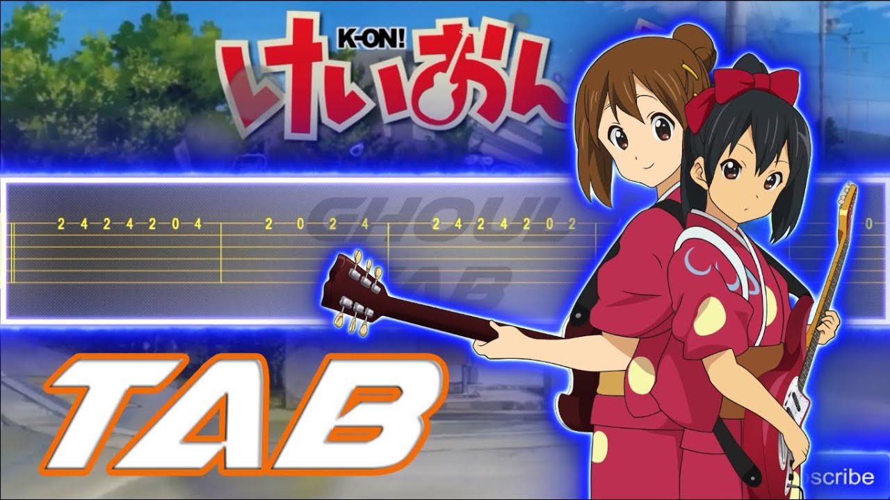 K-ON! - Fude Pen Boru Pen (Guitar Tab 譜 Tutorial) - YouTube