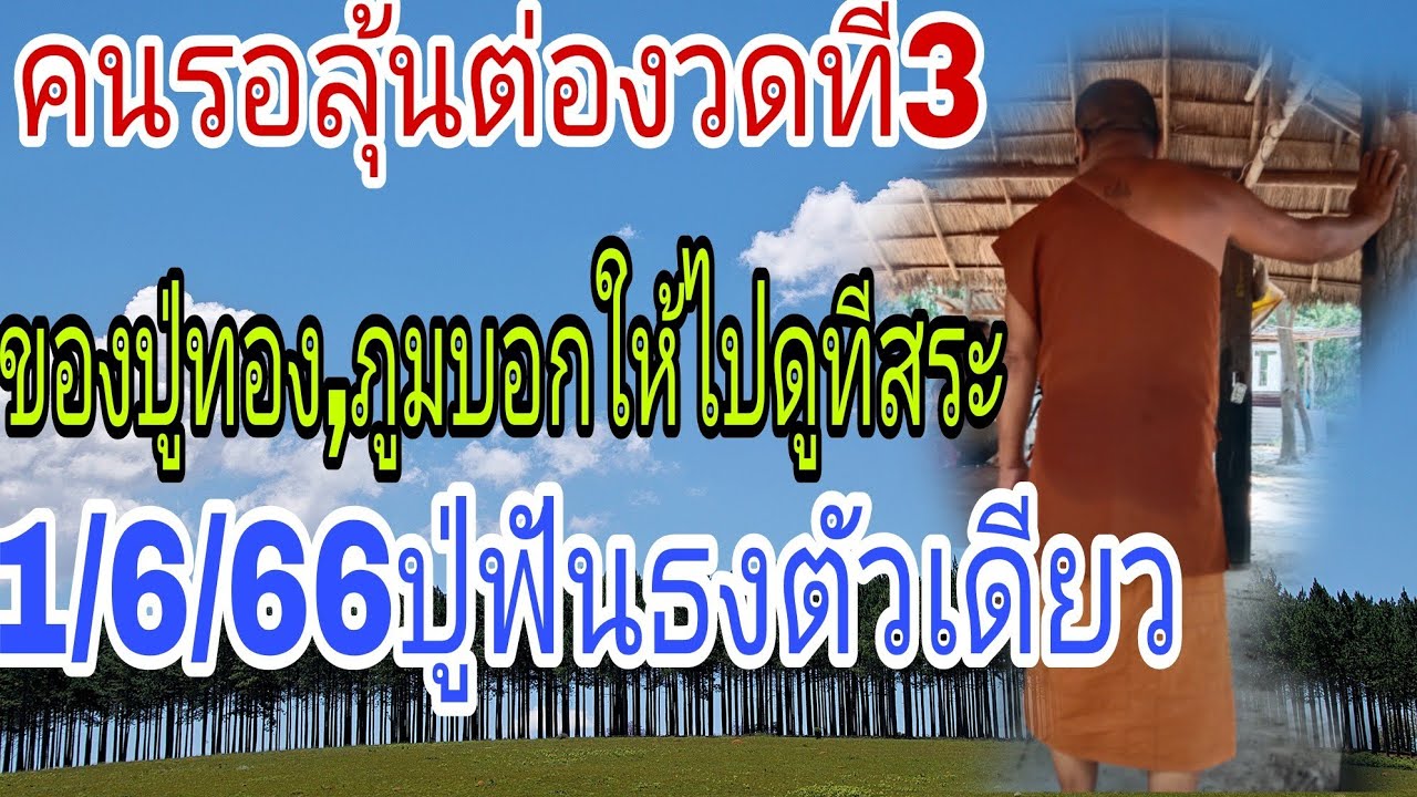 ลุ้นต่องวดที3ของปู่ทองภูมบอกให้ไปดูทีสระฟันธงตัวนี1/6/66 - YouTube